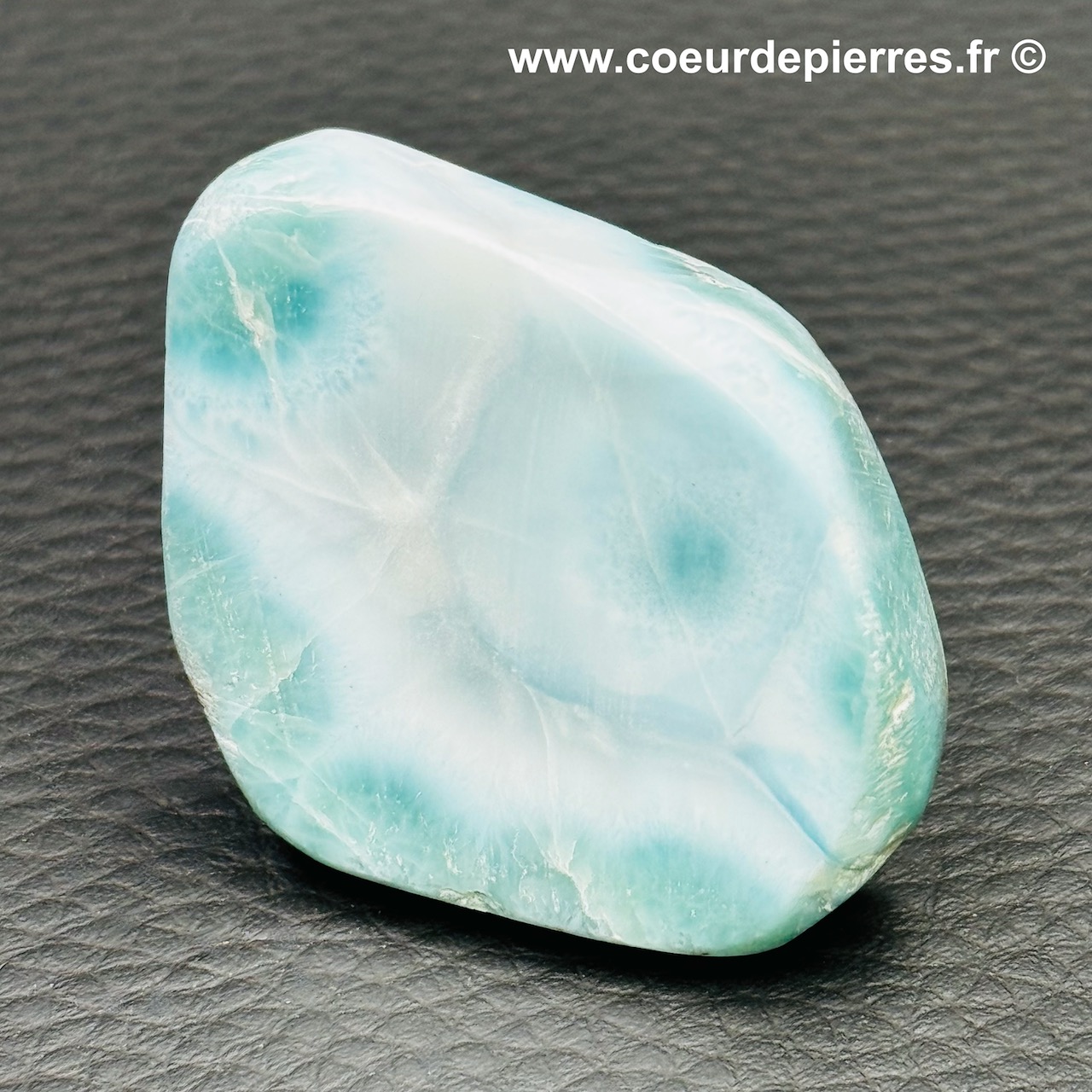 Larimar de République Dominicaine (réf lar9) | Cœur de Pierres
