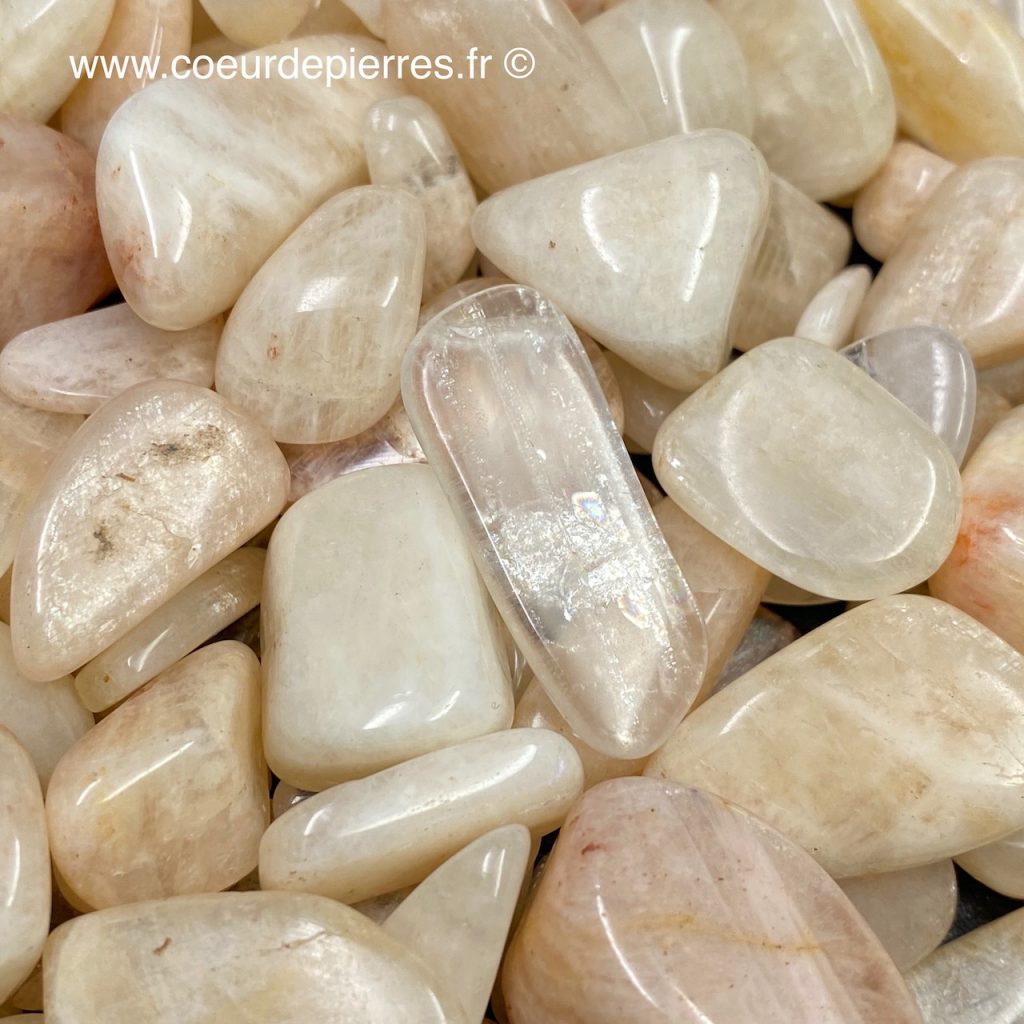 Pierre de Lune Adulaire d’Inde “Roulées petite taille” | Cœur de Pierres