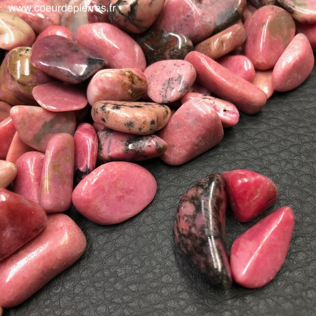 Rhodonite de Madagascar "Pierres Roulées Petite Taille" | Cœur de Pierres