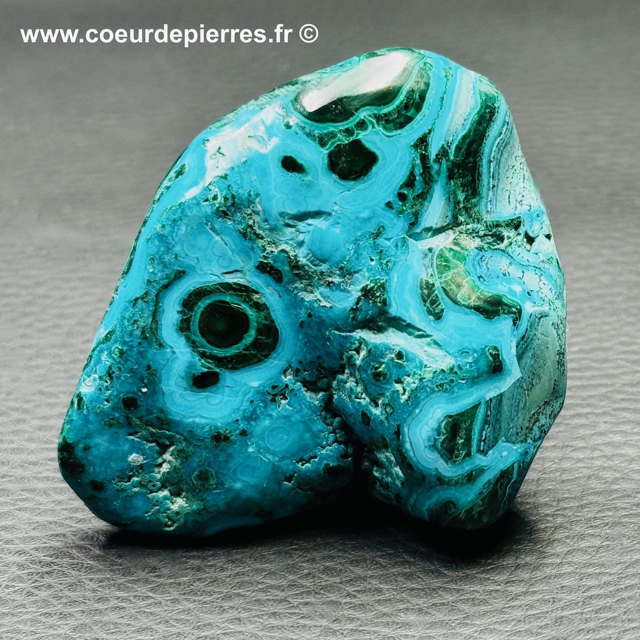 Chrysocolle du Congo "forme libre" (réf chy17) | Cœur de Pierres