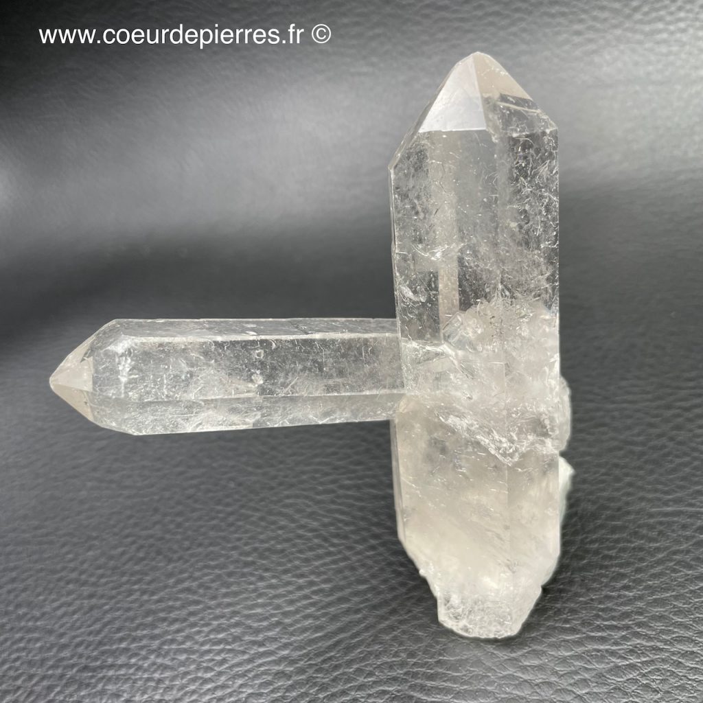 Druse de cristal de roche de Madagascar (réf gq1) | Cœur de Pierres