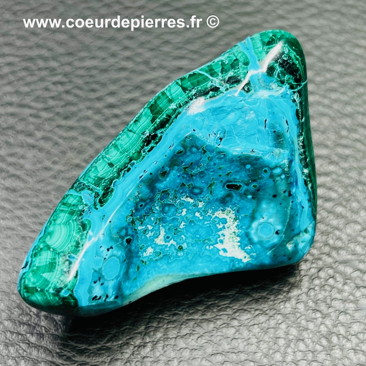 Chrysocolle du Congo "forme libre" (réf chy17) | Cœur de Pierres