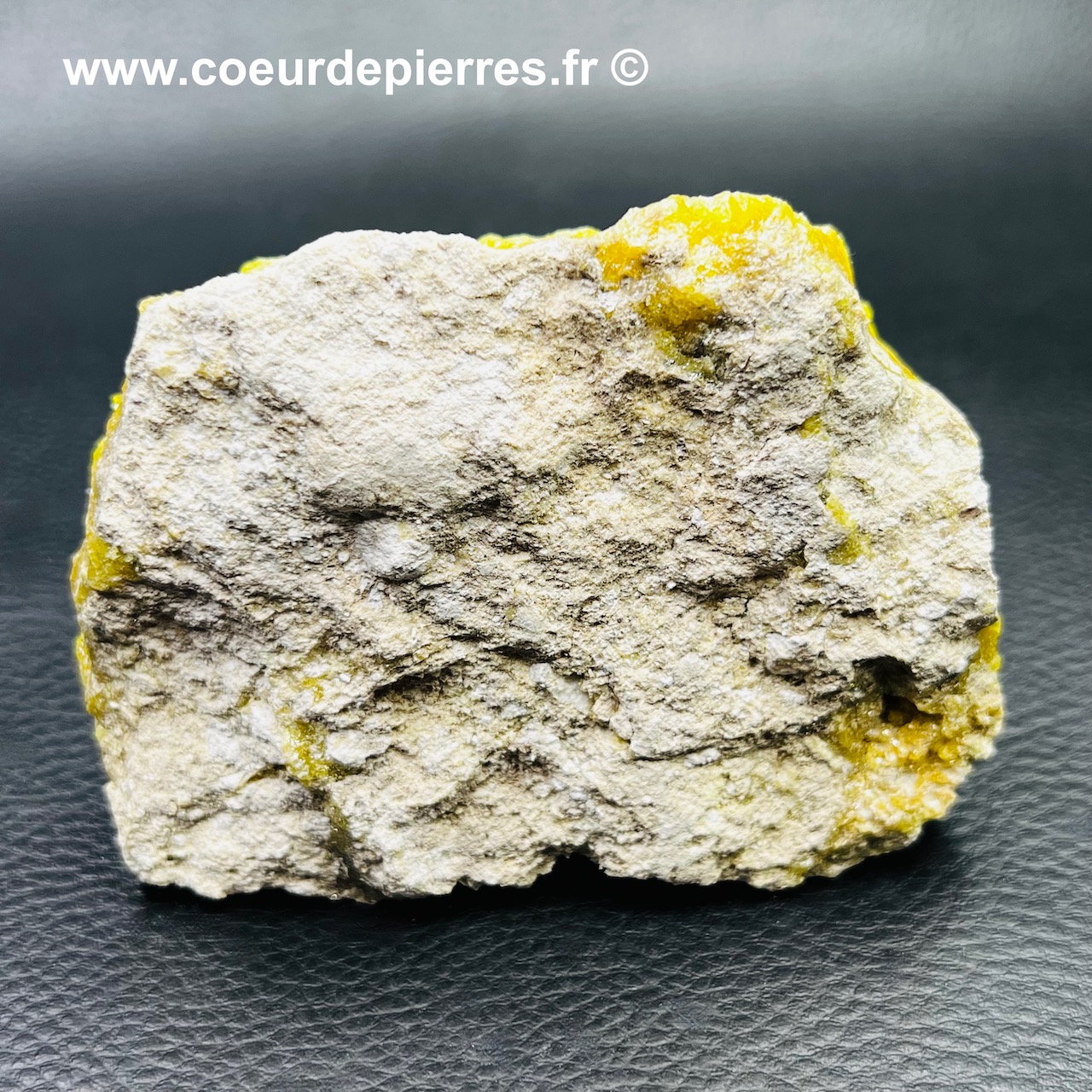 Soufre cristallisé de Bolivie (réf sou13) | Cœur de Pierres
