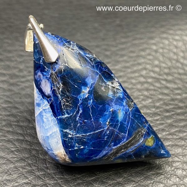 Pendentif en Dumortiérite de Madagascar (réf dum9) | Cœur de Pierres