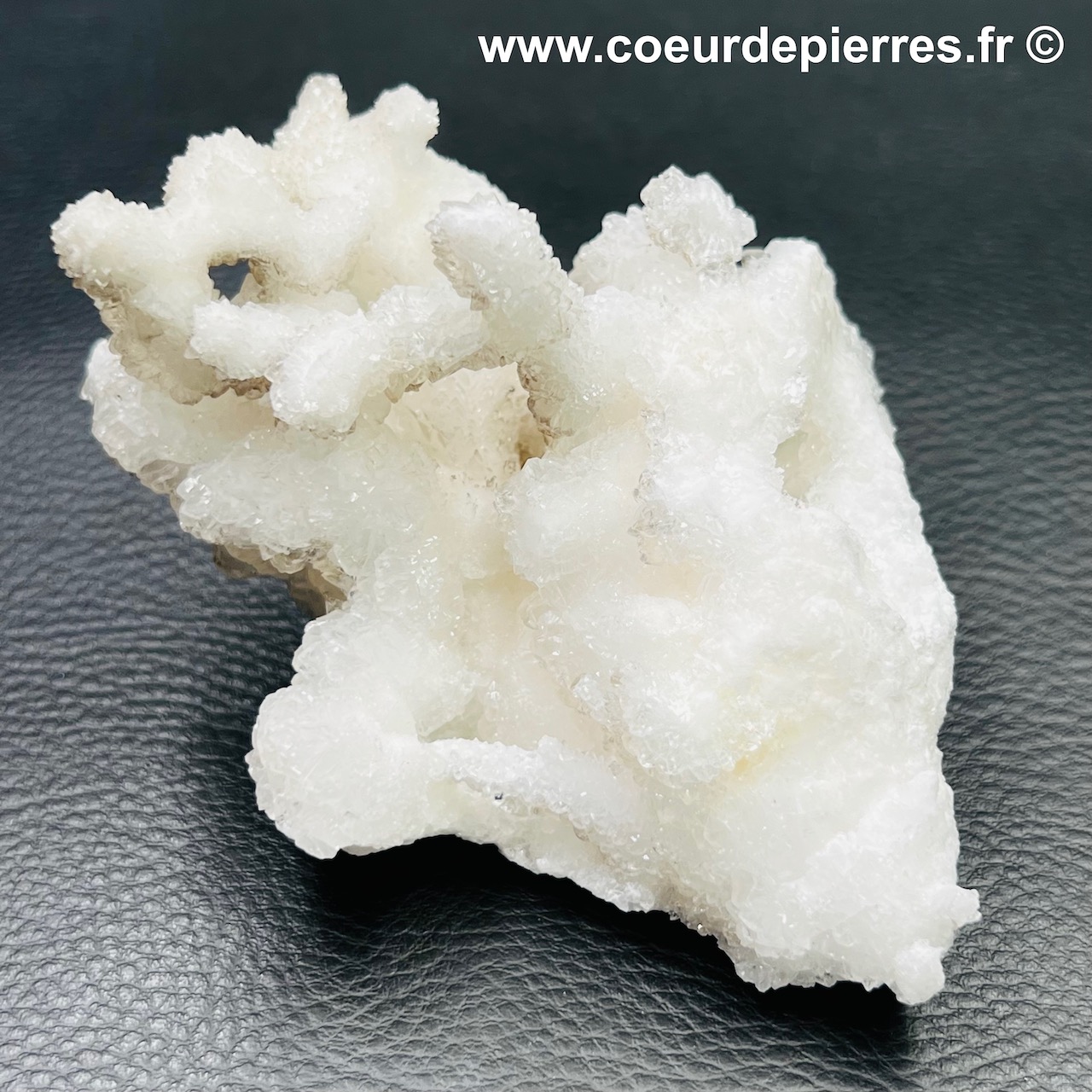 Calcite blanche "stalactite" du Mexique (réf cb10) | Cœur de Pierres