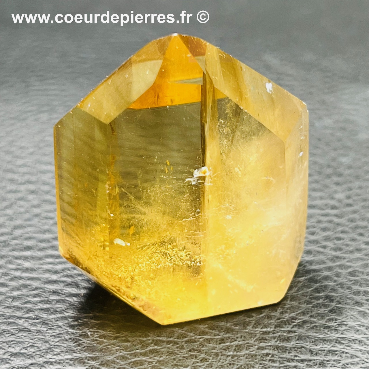 Prisme de citrine de Madagascar (réf ct21) | Cœur de Pierres