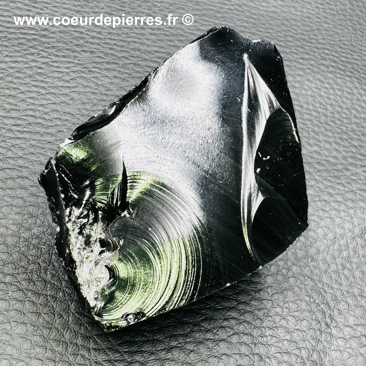 Obsidienne Noire brute du Mexique (réf ob8) | Cœur de Pierres